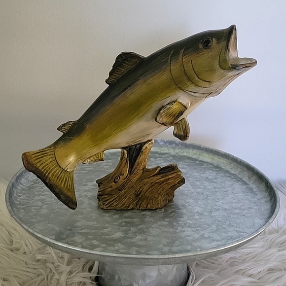 tii collections | Accents | Fish Figurine Perched On A Piece Of ...